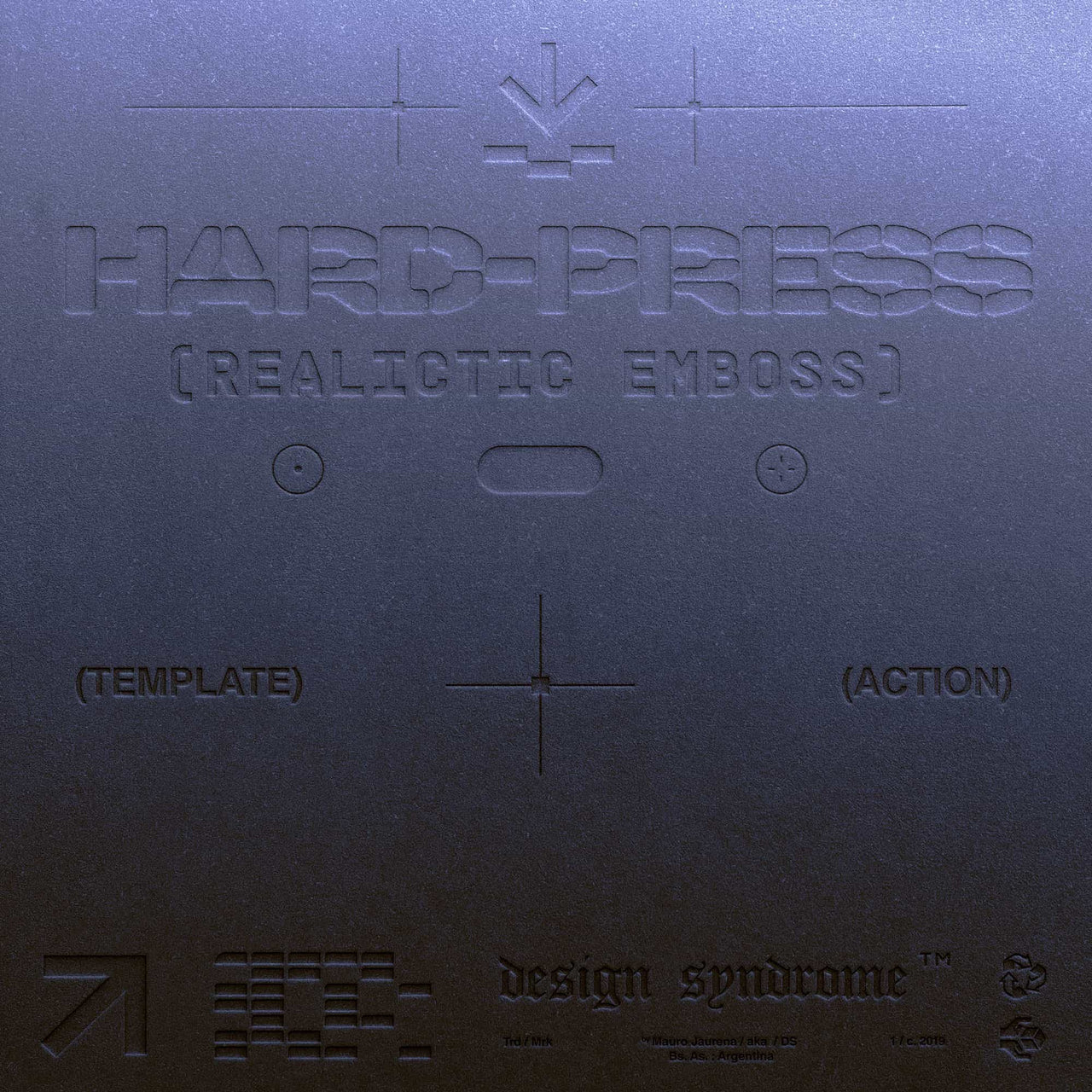 Hard-Press Realistic Emboss Effect Suite. – design syndrome
