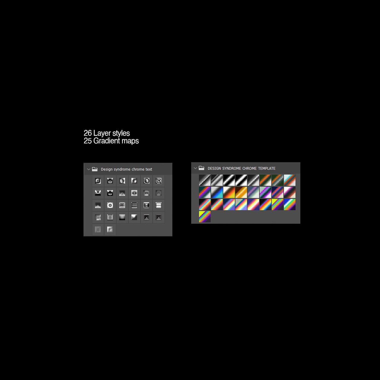 3D Chrome Template & Layer Styles – design syndrome