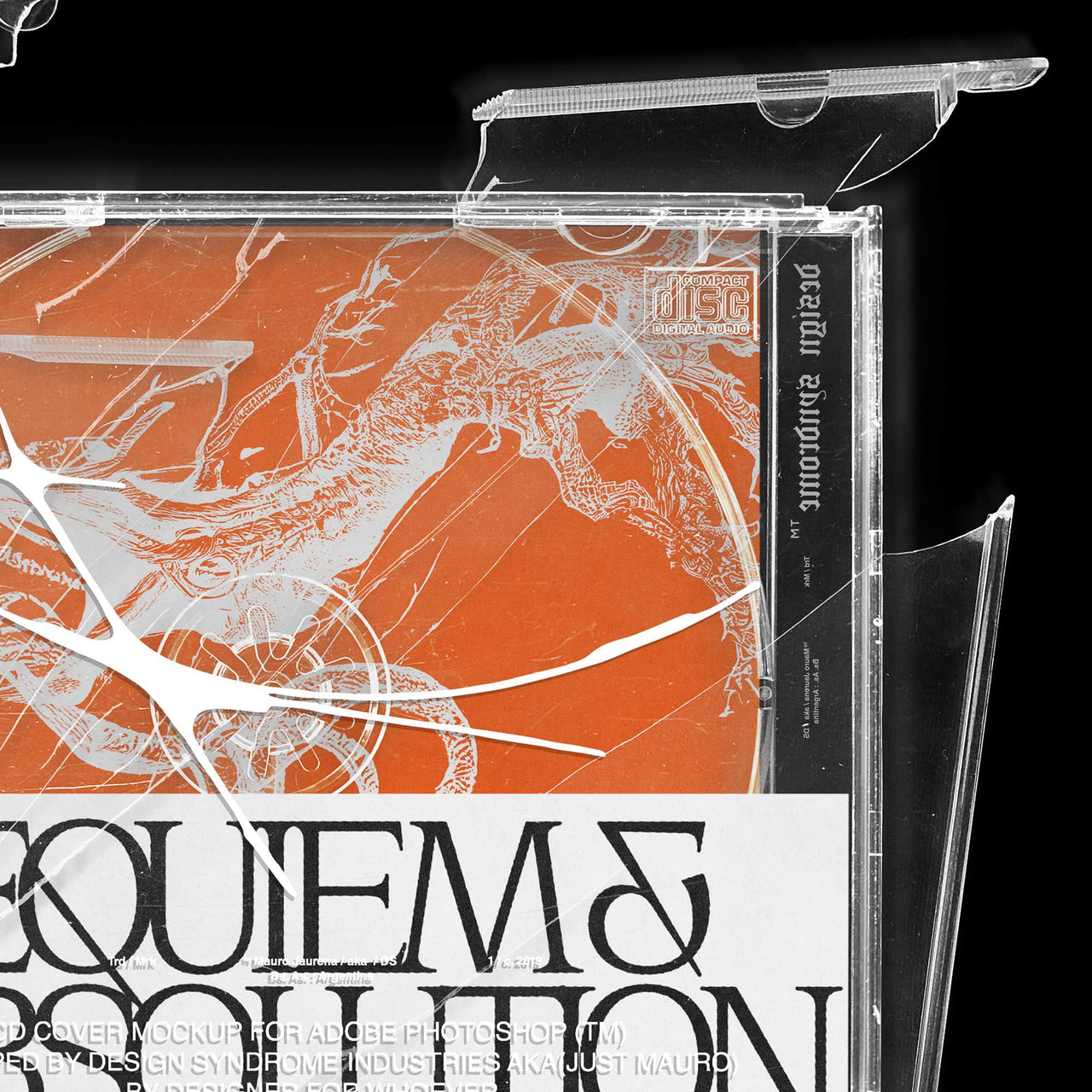 Distressed CD Case Mockup – design syndrome